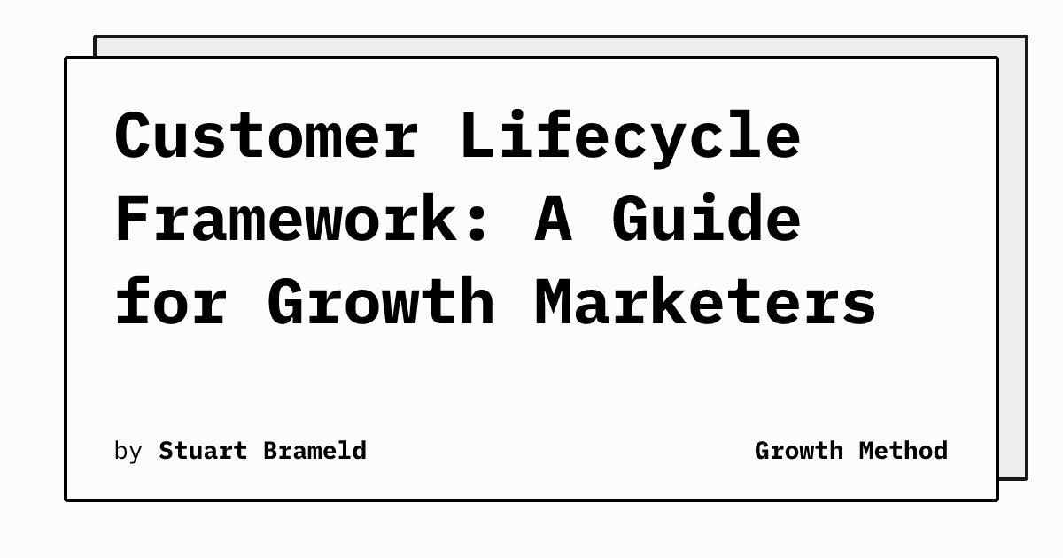 Customer Lifecycle Framework: A Guide for Growth Marketers | Growth Method