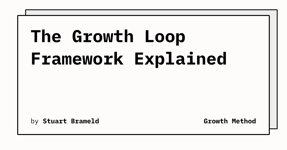 The Growth Loop Framework Explained | Growth Method