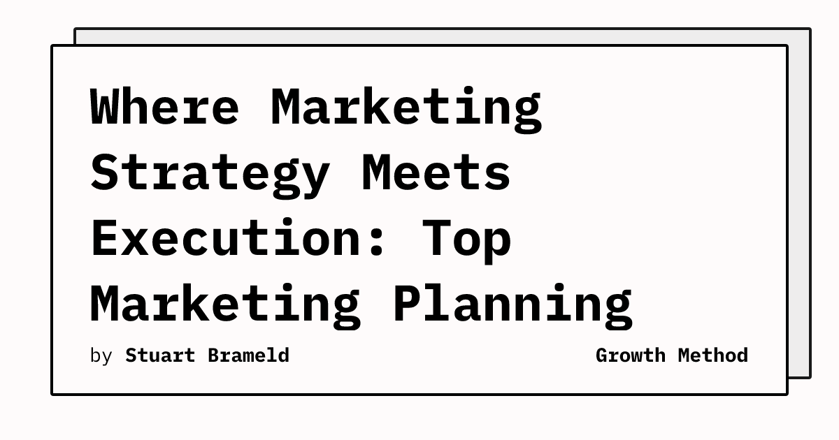 Where Marketing Strategy Meets Execution: Top Marketing Planning Tools ...