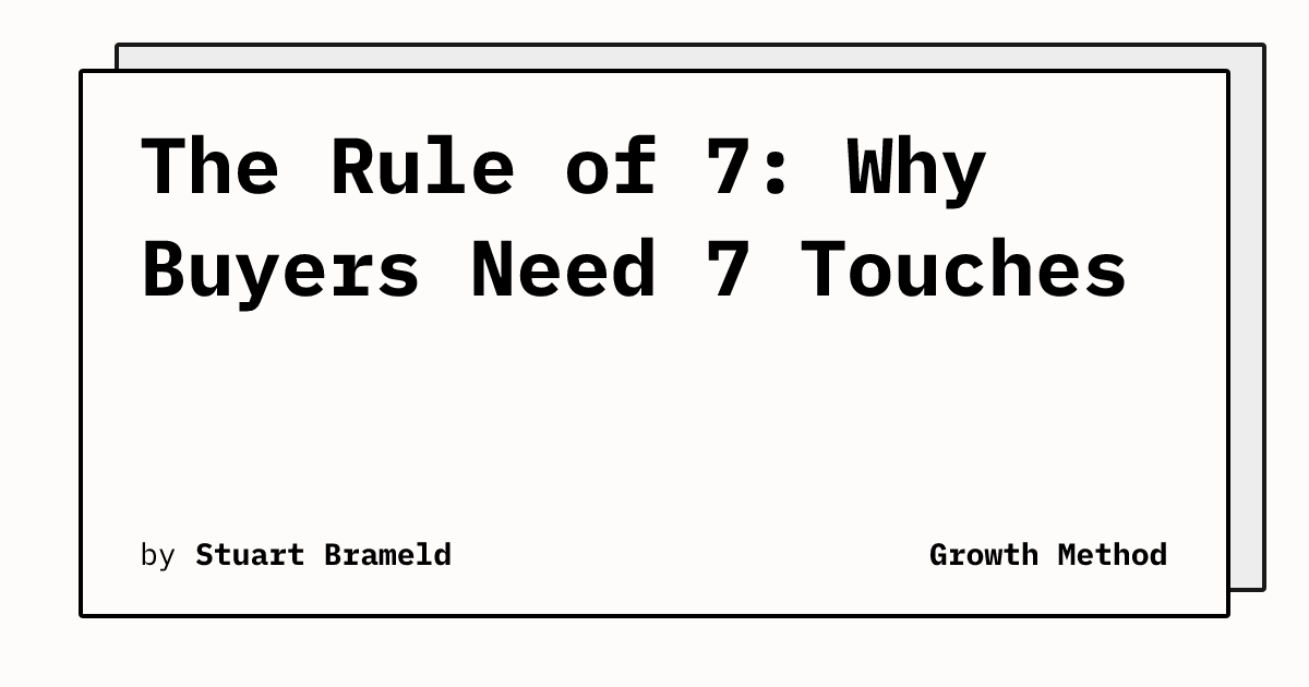 What is the rule of 7? | Growth Method